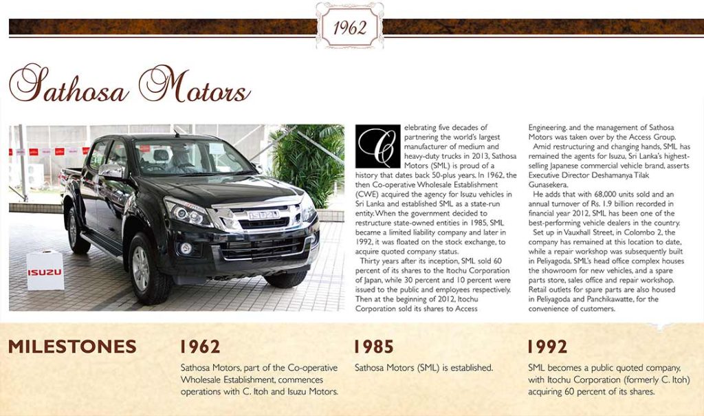 SATHOSA MOTORS - LMD