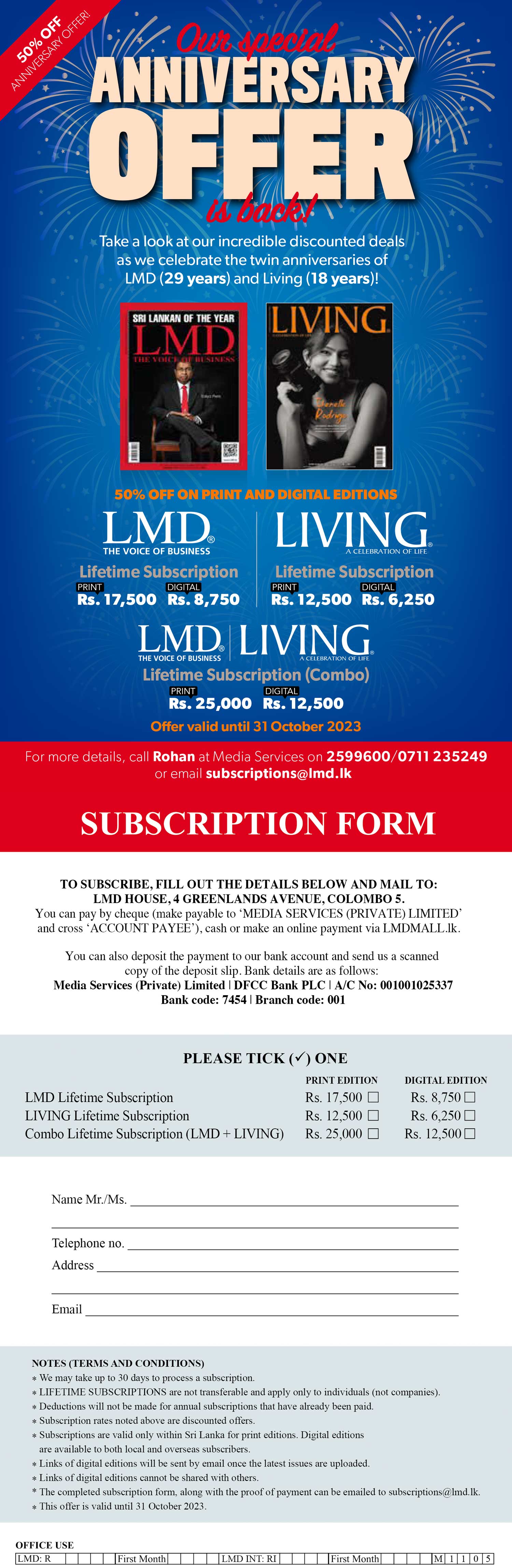 Promotions | LMD