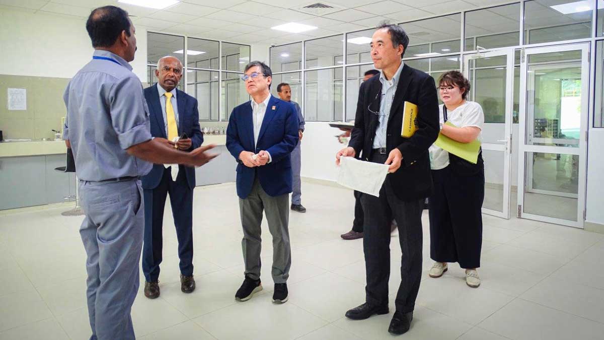 HE THE AMBASSADOR OF JAPAN VISITS TOKYO CEMENT FACTORY IN TRINCOMALEE - LMD