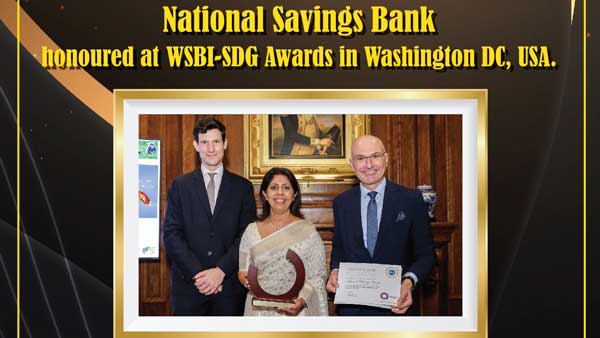 NATIONAL SAVINGS BANK HONOURED AT WSBI-SDG AWARDS FOR LEADERSHIP IN ...