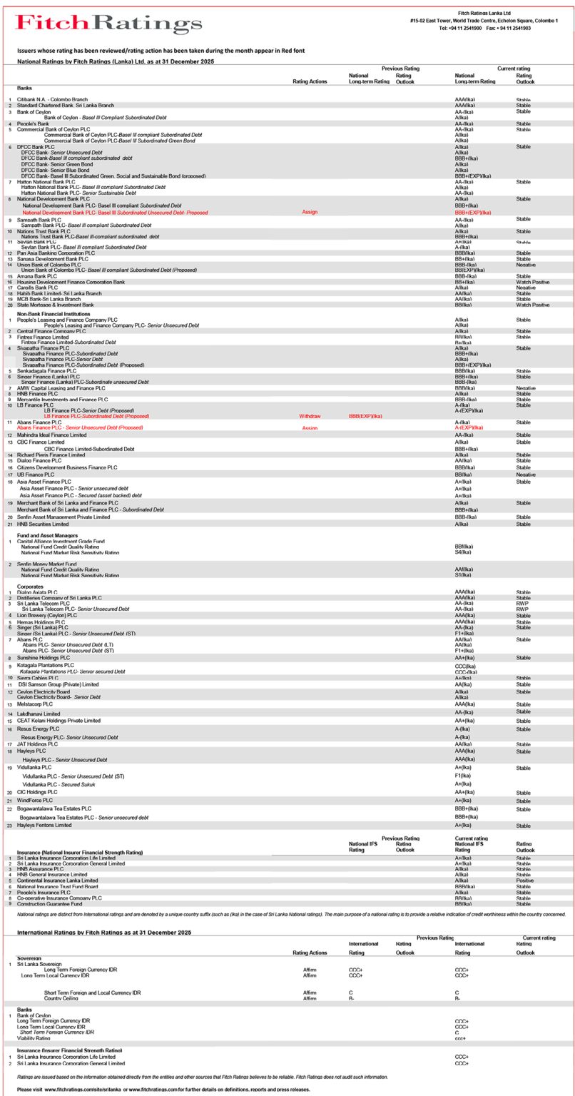 FITCH RATINGS - LMD